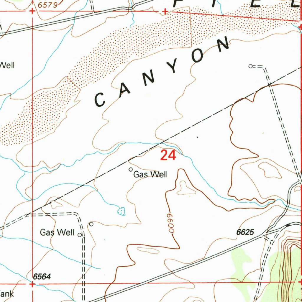 Vigas Canyon, NM (1995, 24000-Scale) Map by United States Geological ...