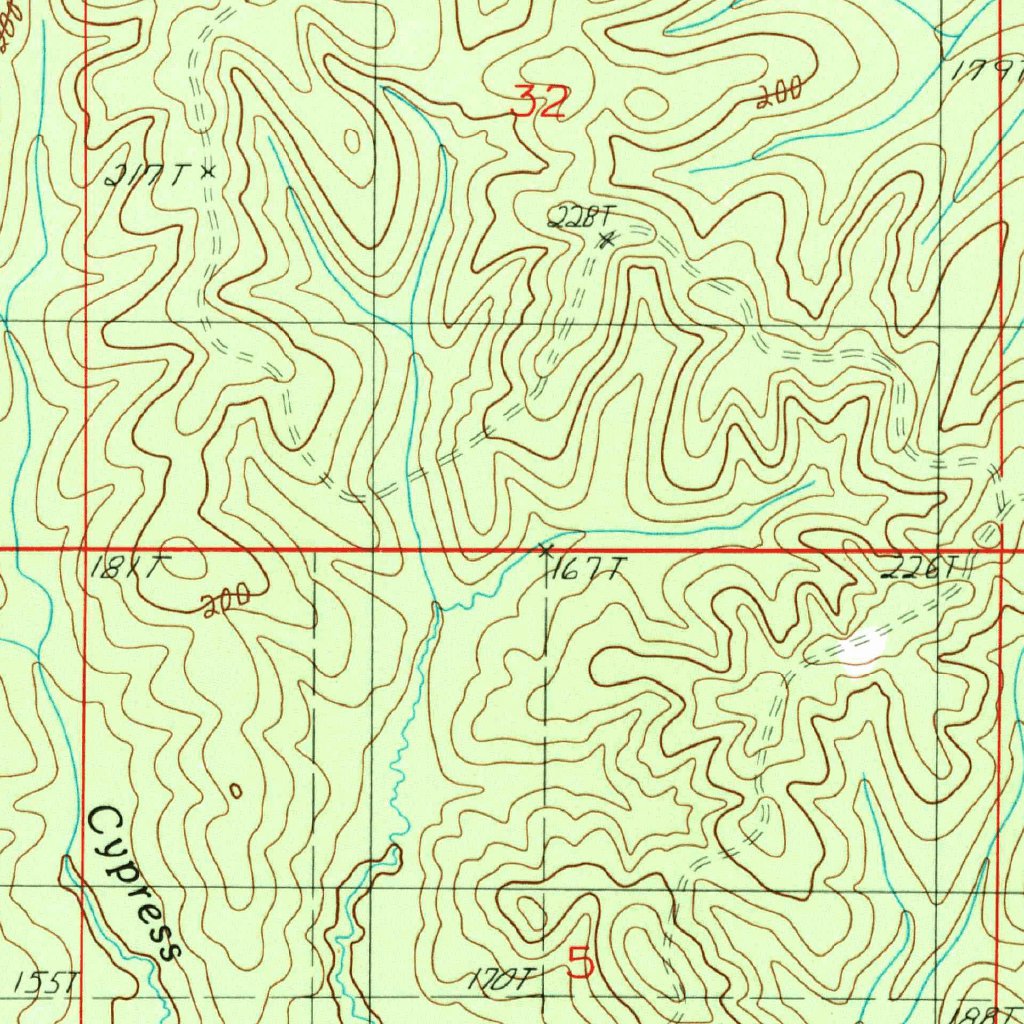 Vixen, LA (1989, 24000-Scale) Map by United States Geological Survey ...