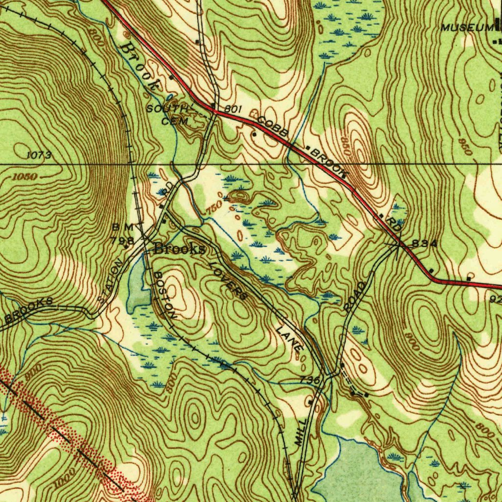 Wachusett Mountain, MA (1940, 31680-Scale) Map by United States ...
