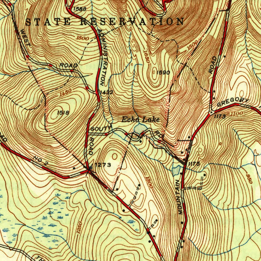 Wachusett Mountain, MA (1946, 31680-Scale) Map by United States ...