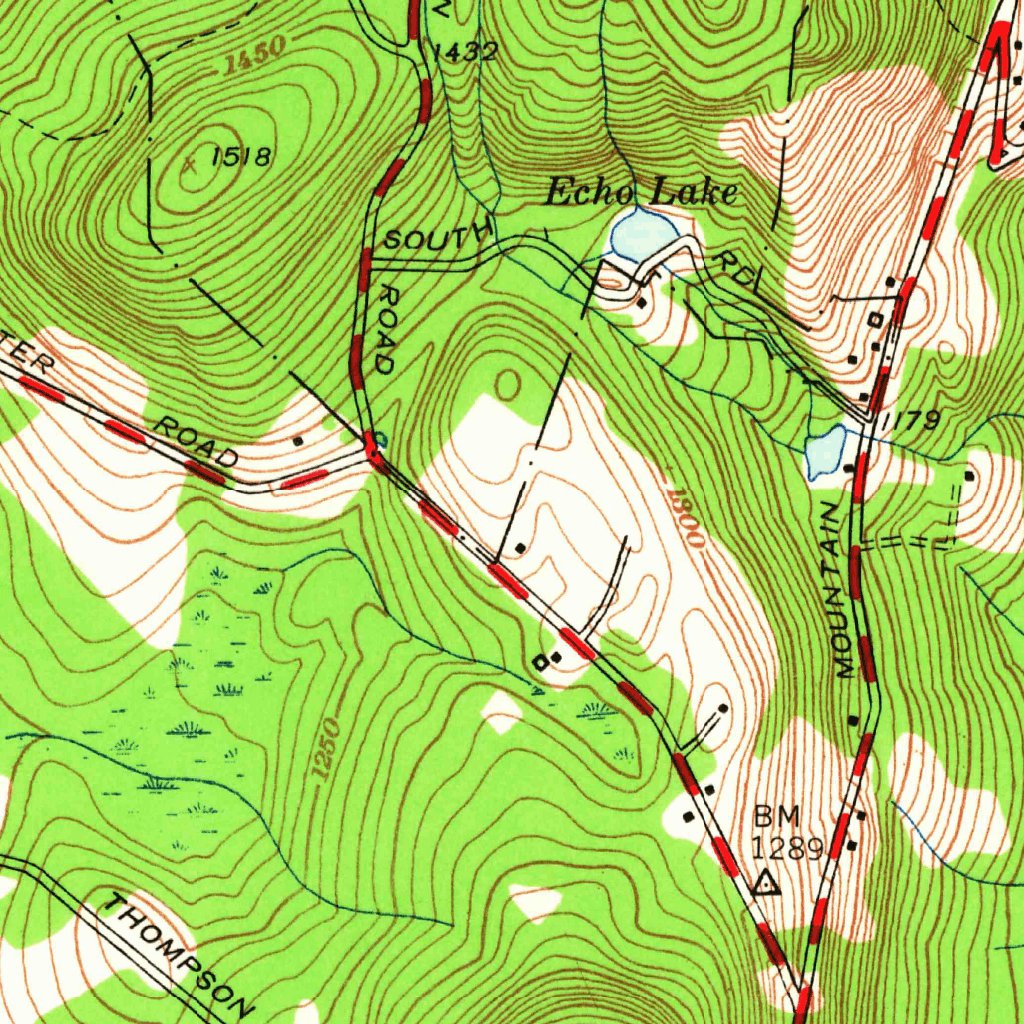 Wachusett Mountain, MA (1956, 24000-Scale) Map by United States ...