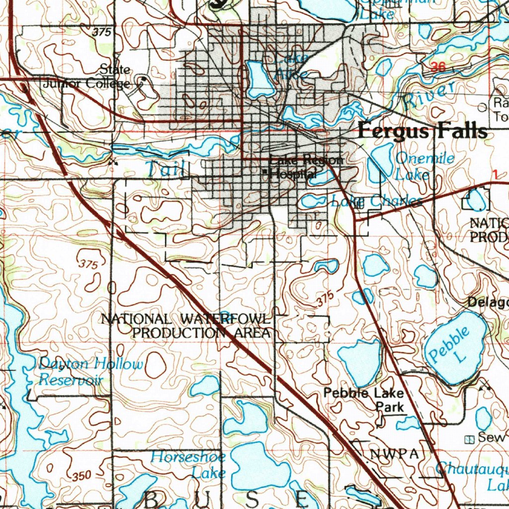 Wahpeton, ND-MN (1985, 100000-Scale) Map by United States Geological ...