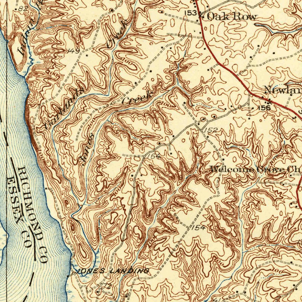 Wakefield, VA-MD (1932, 62500-Scale) Map by United States Geological ...