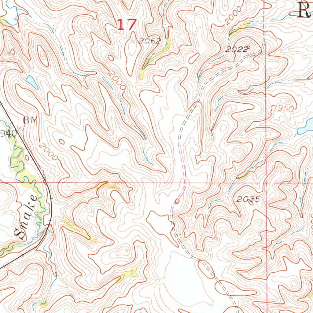 Wakpala SW, SD (1956, 24000-Scale) Map by United States Geological ...