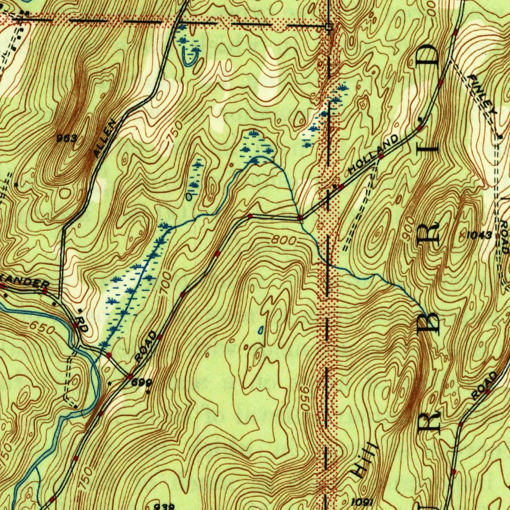 Wales, MA-CT (1946, 31680-Scale) Map by United States Geological Survey ...