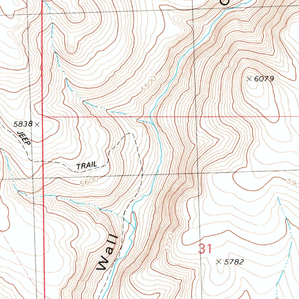 Wall Canyon Reservoir, NV (1979, 24000-Scale) Map by United States ...