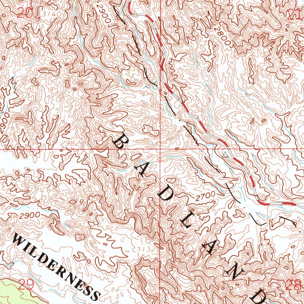 Wall SW, SD (1960, 24000-Scale) Map by United States Geological Survey ...