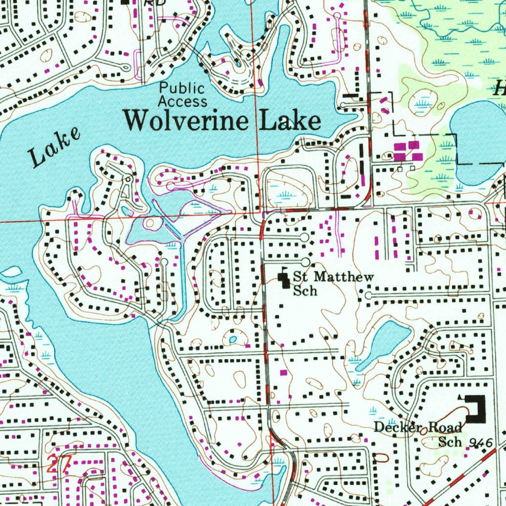 Walled Lake, MI (1969, 24000-Scale) Map by United States Geological ...