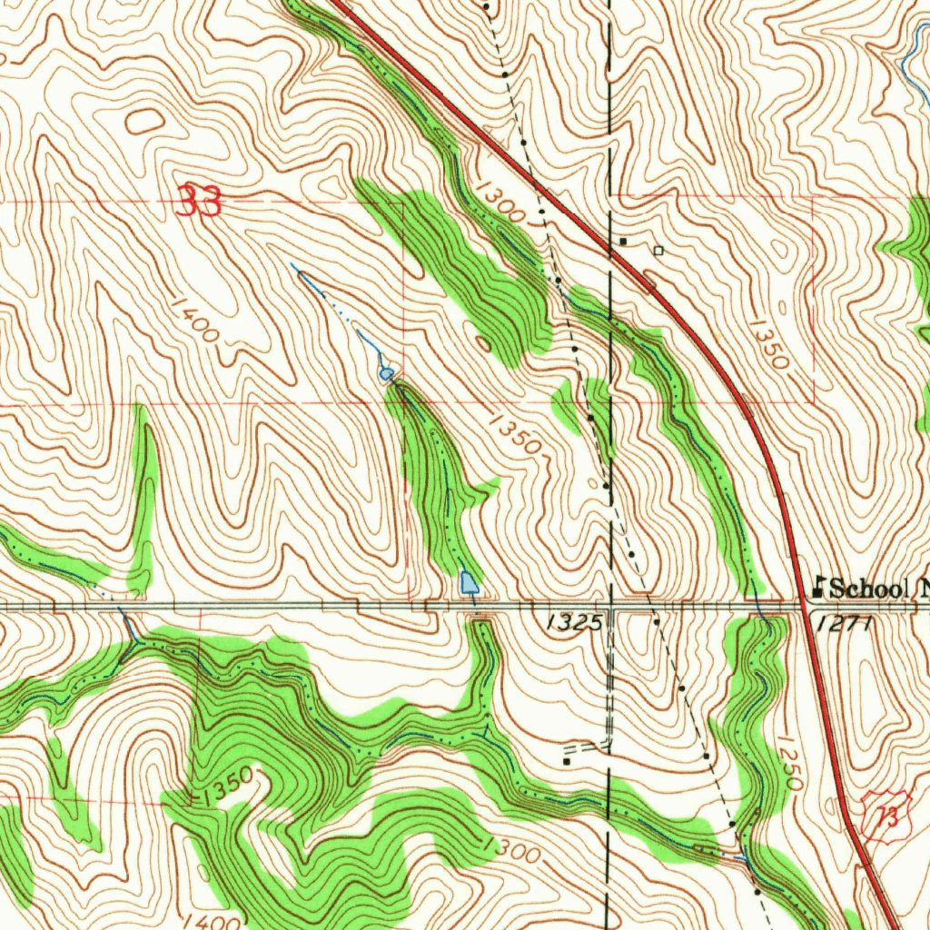 Walthill, NE (1966, 24000-Scale) Map by United States Geological Survey ...