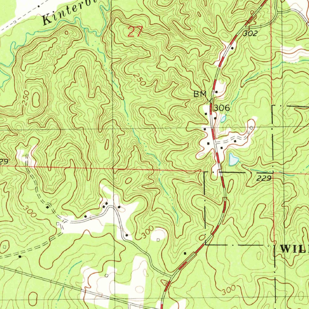 Ward, AL (1974, 24000-Scale) Map by United States Geological Survey ...