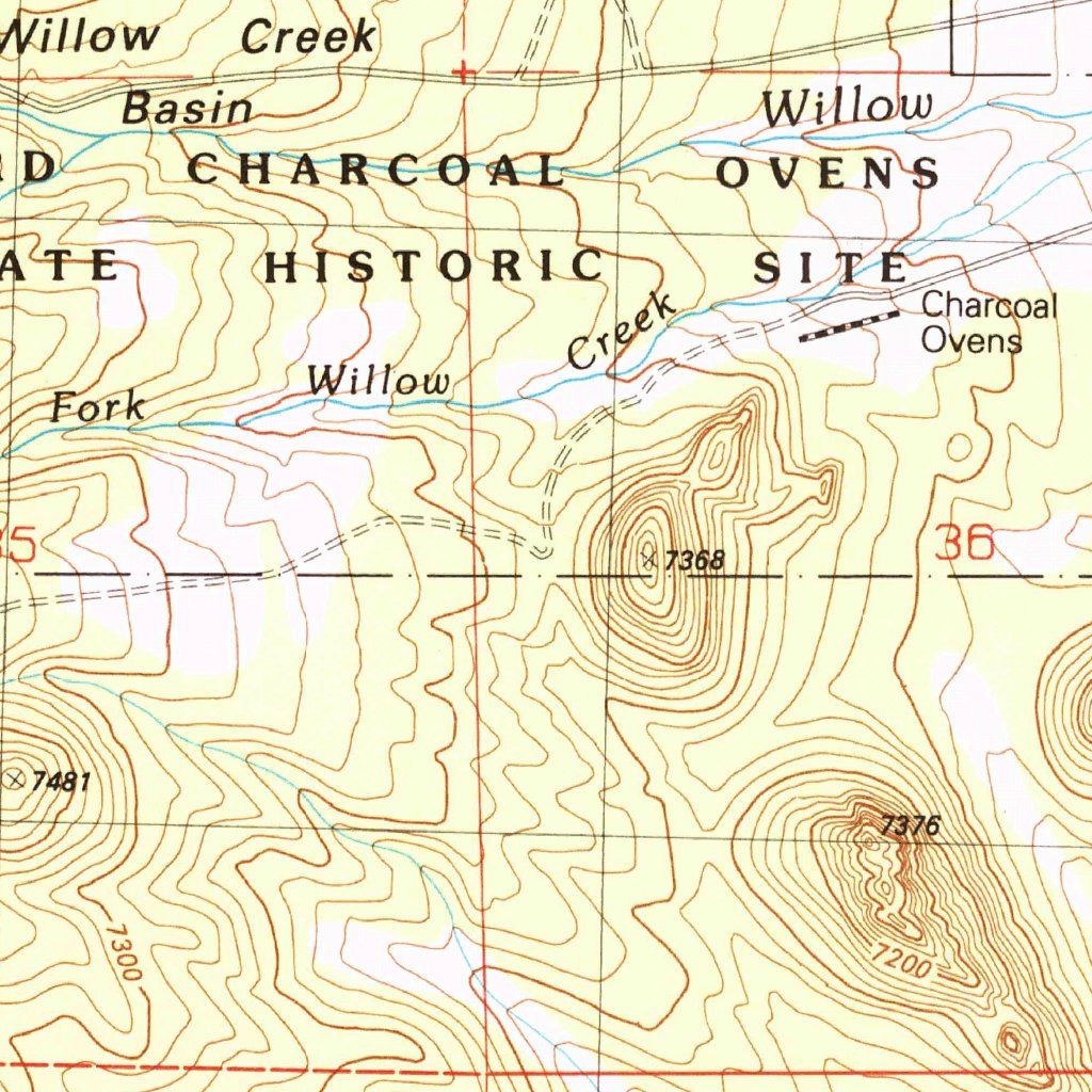 Ward Charcoal Ovens, NV (1990, 24000-Scale) Map by United States ...