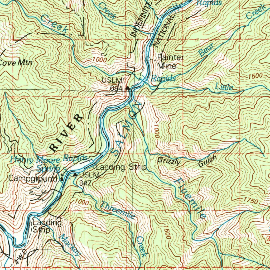 Warren, ID (1981, 100000-Scale) Map by United States Geological Survey ...