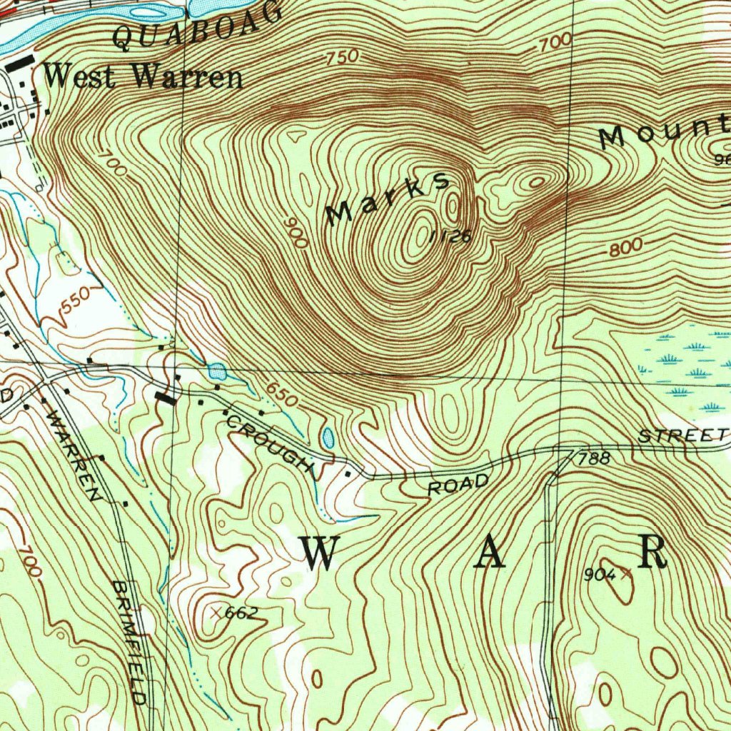 Warren, MA (1969, 25000-Scale) Map by United States Geological Survey ...