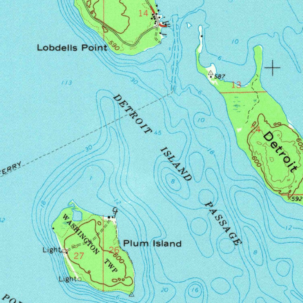 Washington Island, WI-MI (1960, 62500-Scale) Map by United States ...
