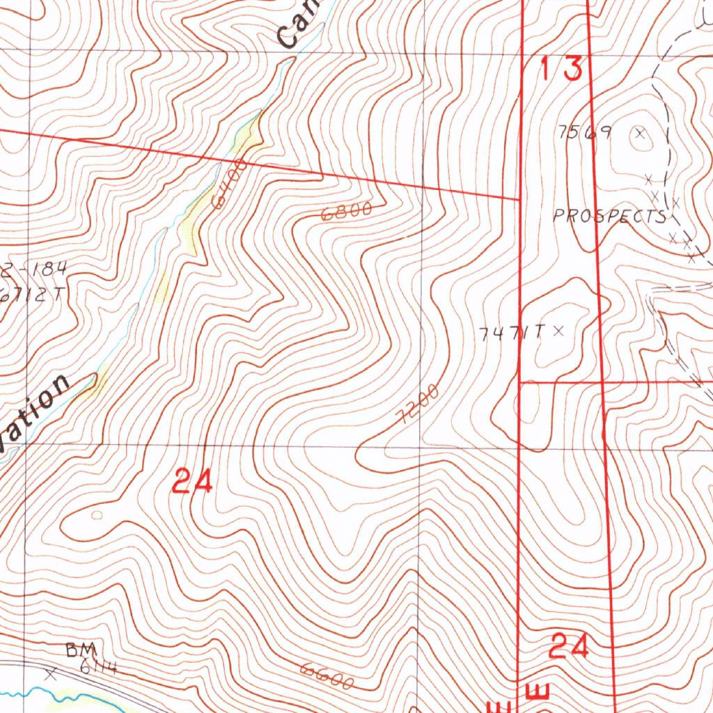 Water Pipe Canyon, NV (1987, 24000-Scale) Map by United States ...