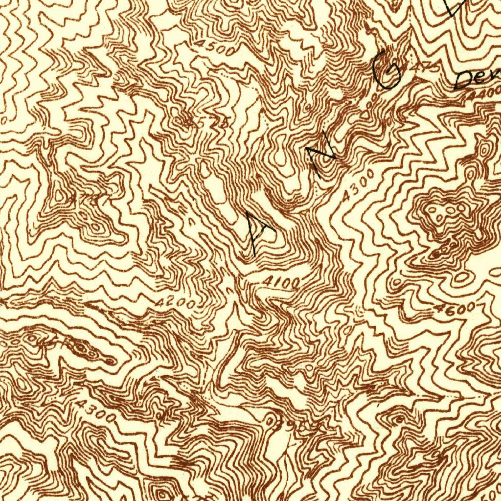 Waterman Mtn, CA (1936, 24000-Scale) Map by United States Geological ...