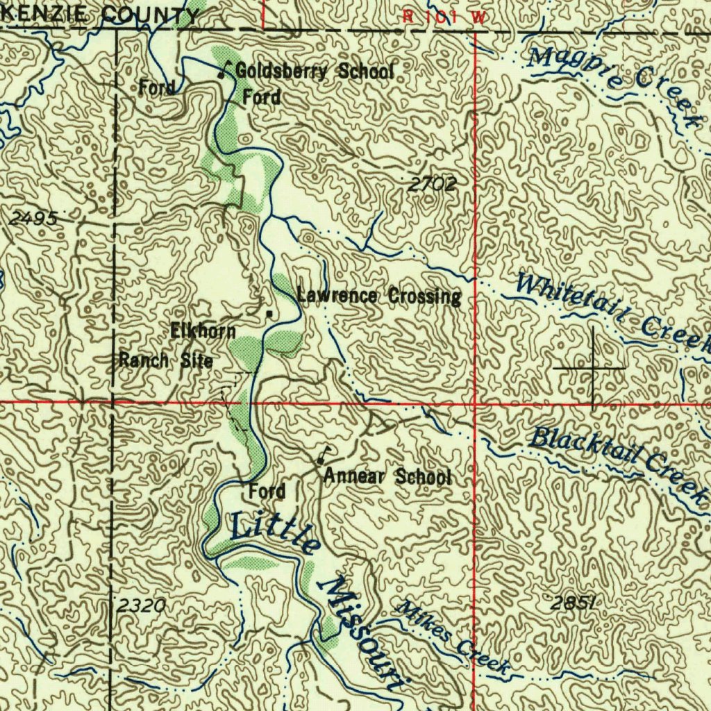 Watford City, ND (1957, 250000-Scale) Map by United States Geological ...