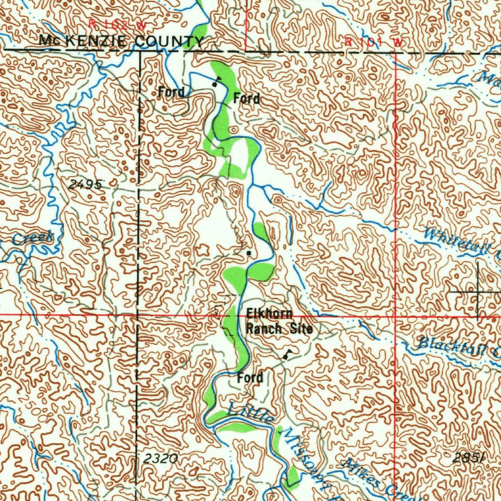 Watford City, ND (1967, 250000-Scale) Map by United States Geological ...