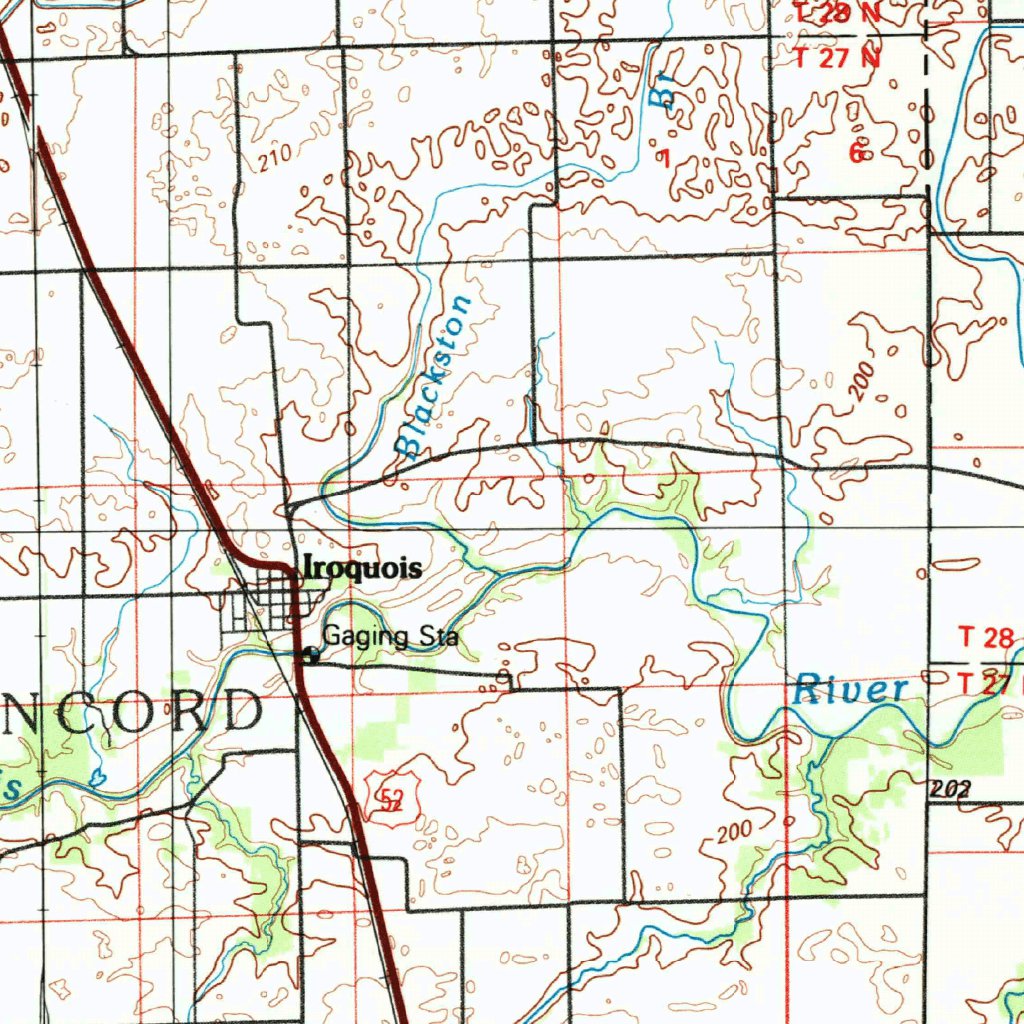 Watseka, IL-IN (1990, 100000-Scale) Map by United States Geological ...