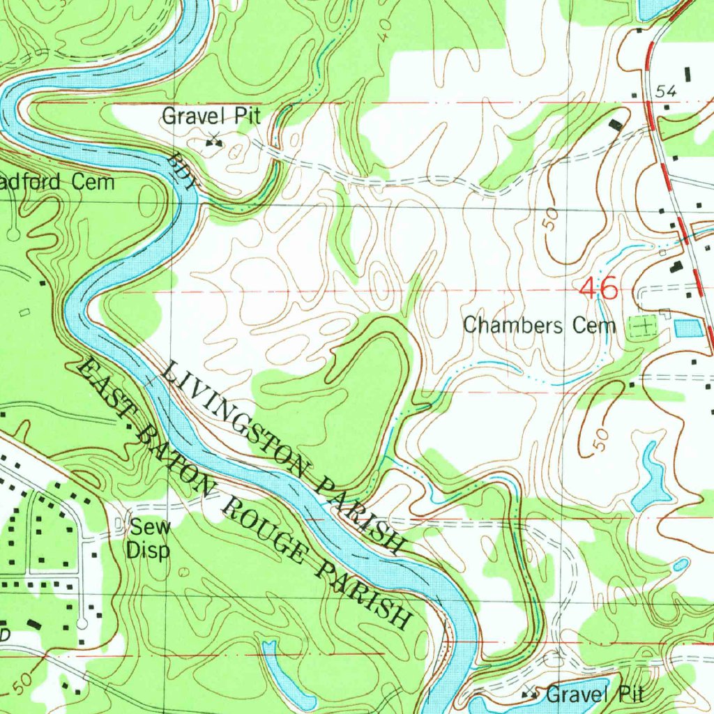 Watson, LA (1980, 24000-Scale) Map by United States Geological Survey ...
