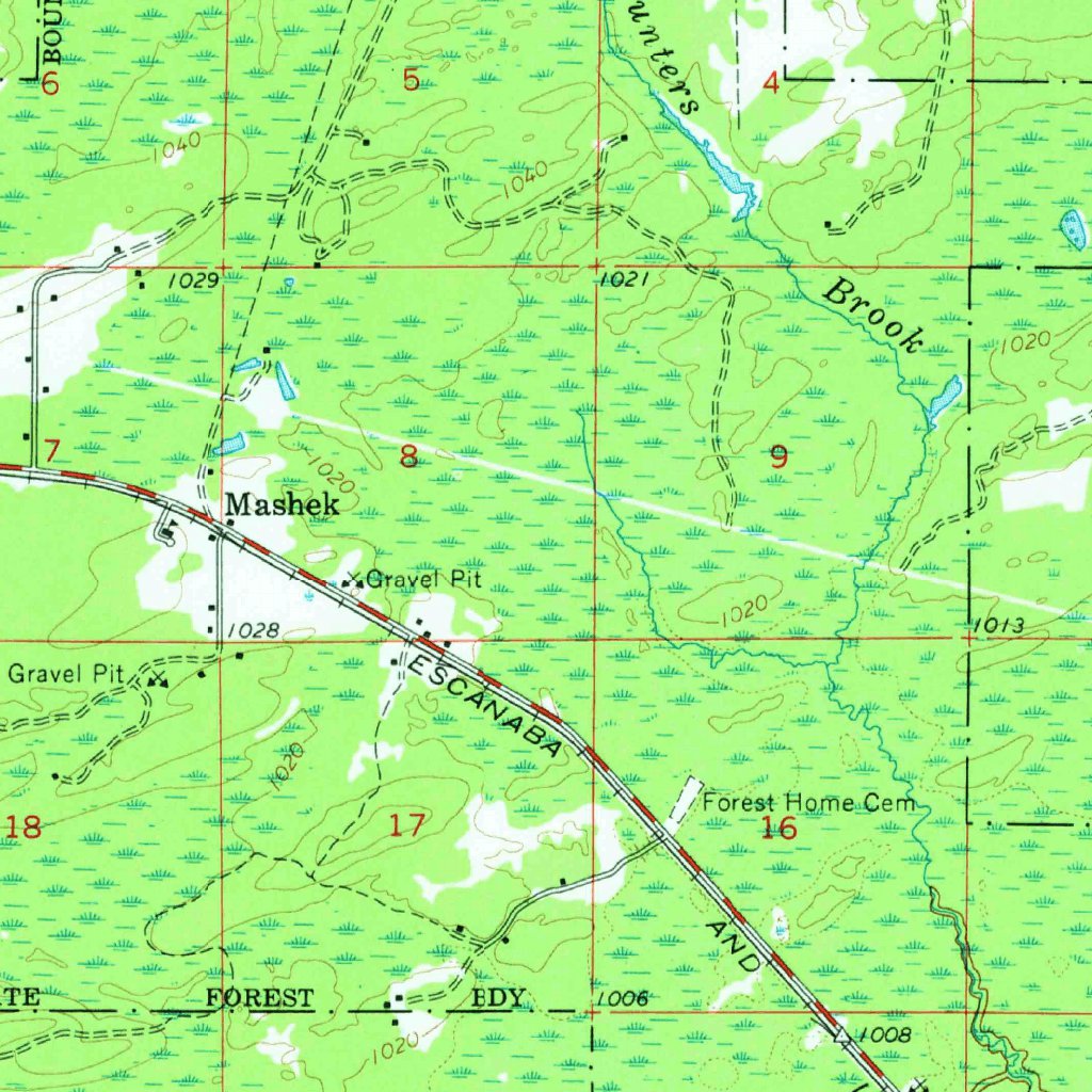 Watson, MI (1963, 62500-Scale) Map by United States Geological Survey ...