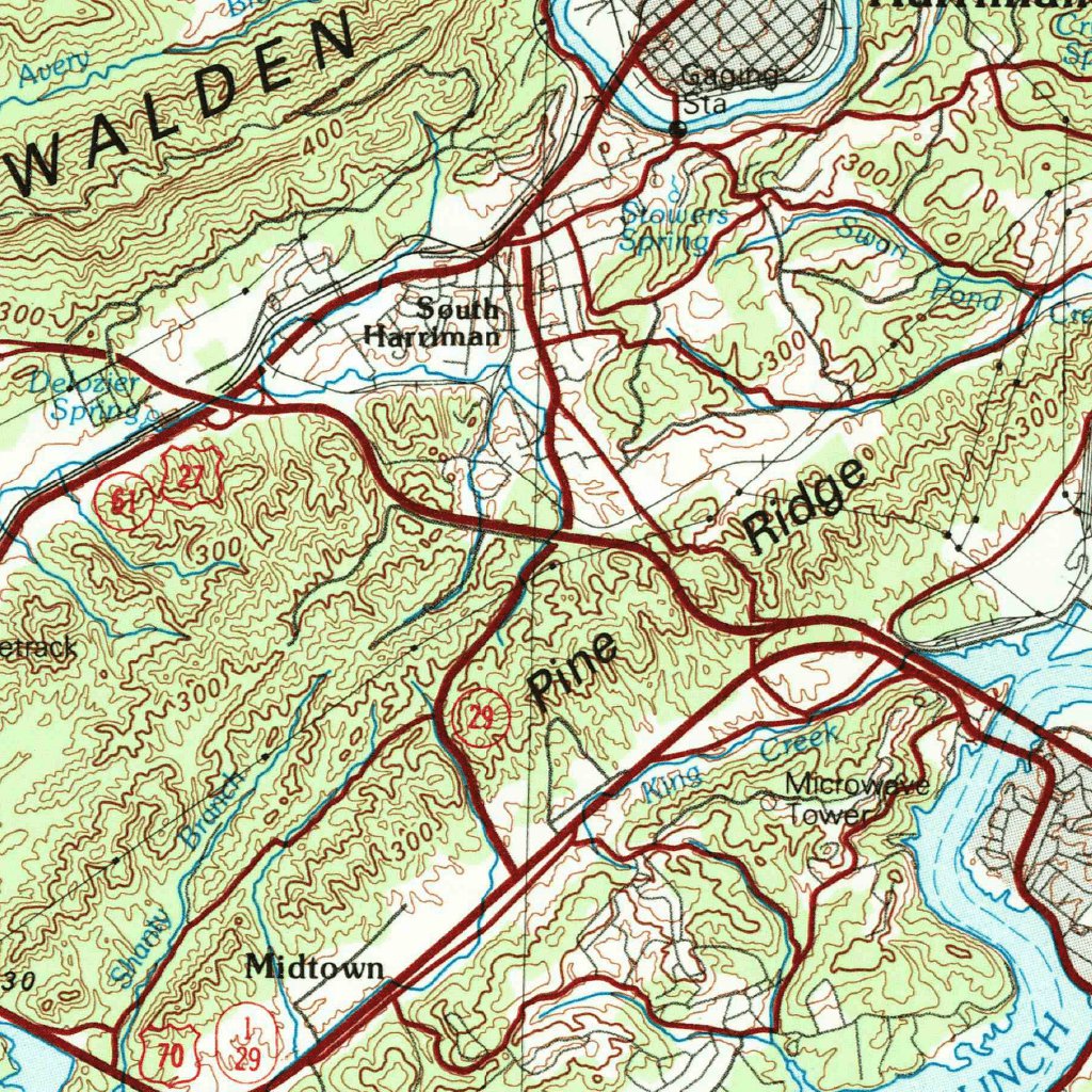Watts Bar Lake, TN (1981, 100000-Scale) Map by United States Geological ...