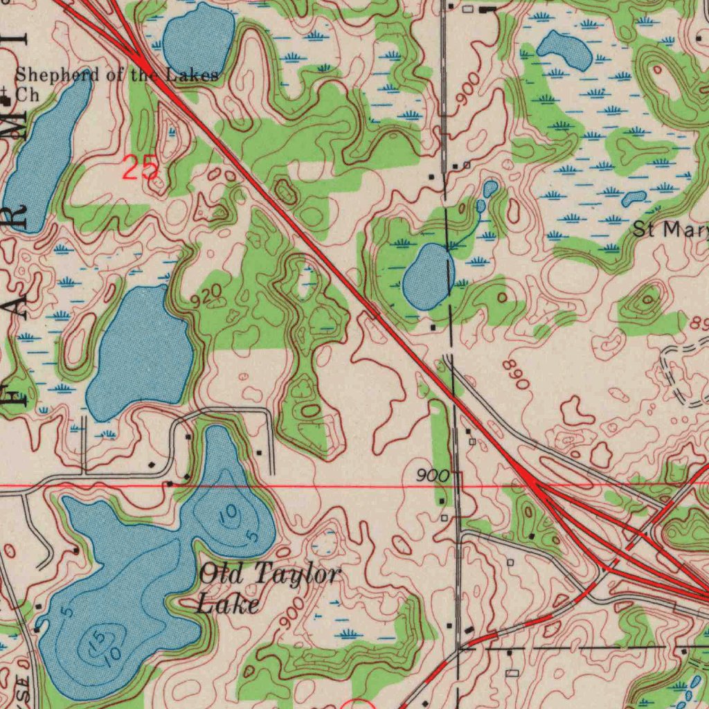Waupaca, WI (1969, 24000-Scale) Map by United States Geological Survey ...