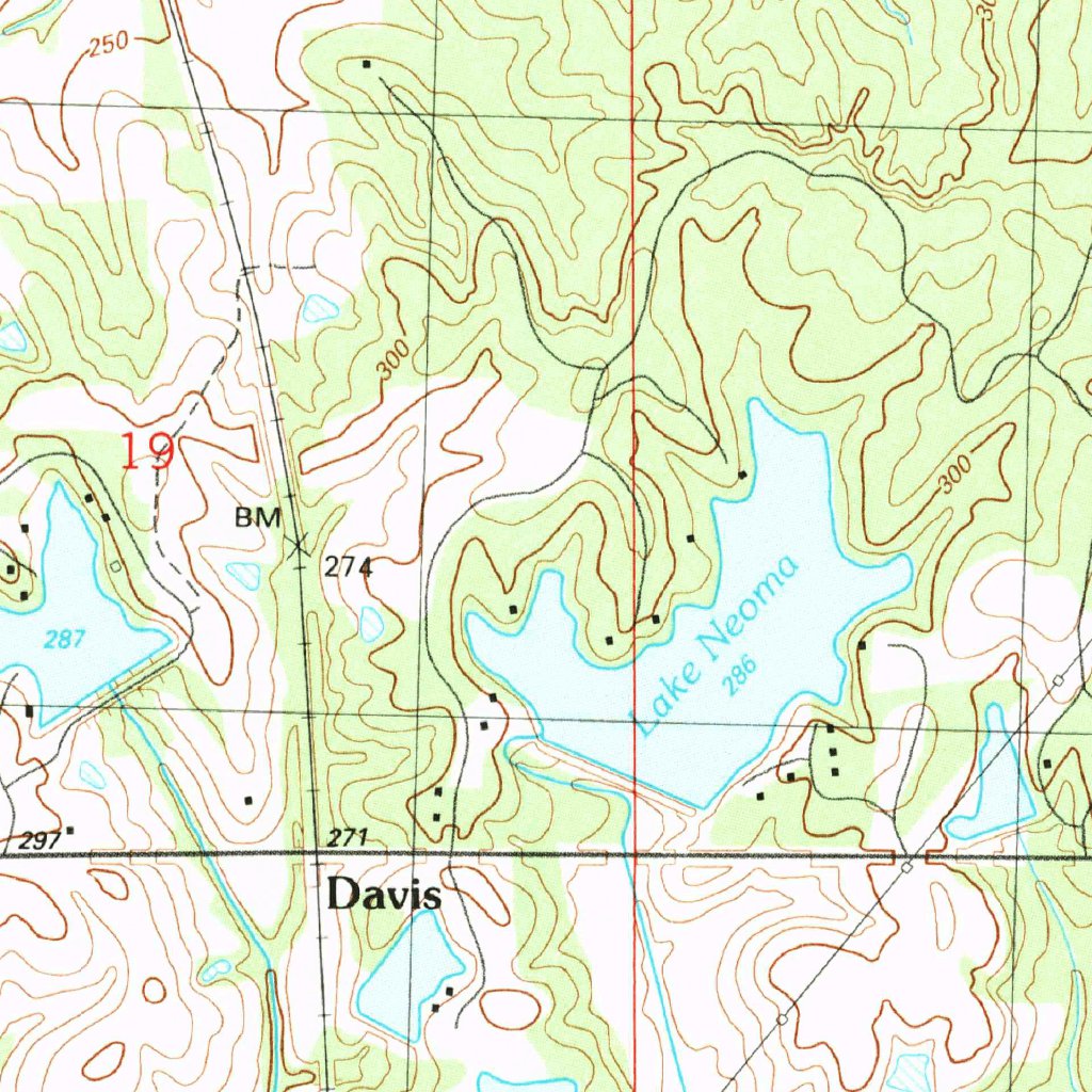 Way, MS (1989, 24000-Scale) Map by United States Geological Survey ...