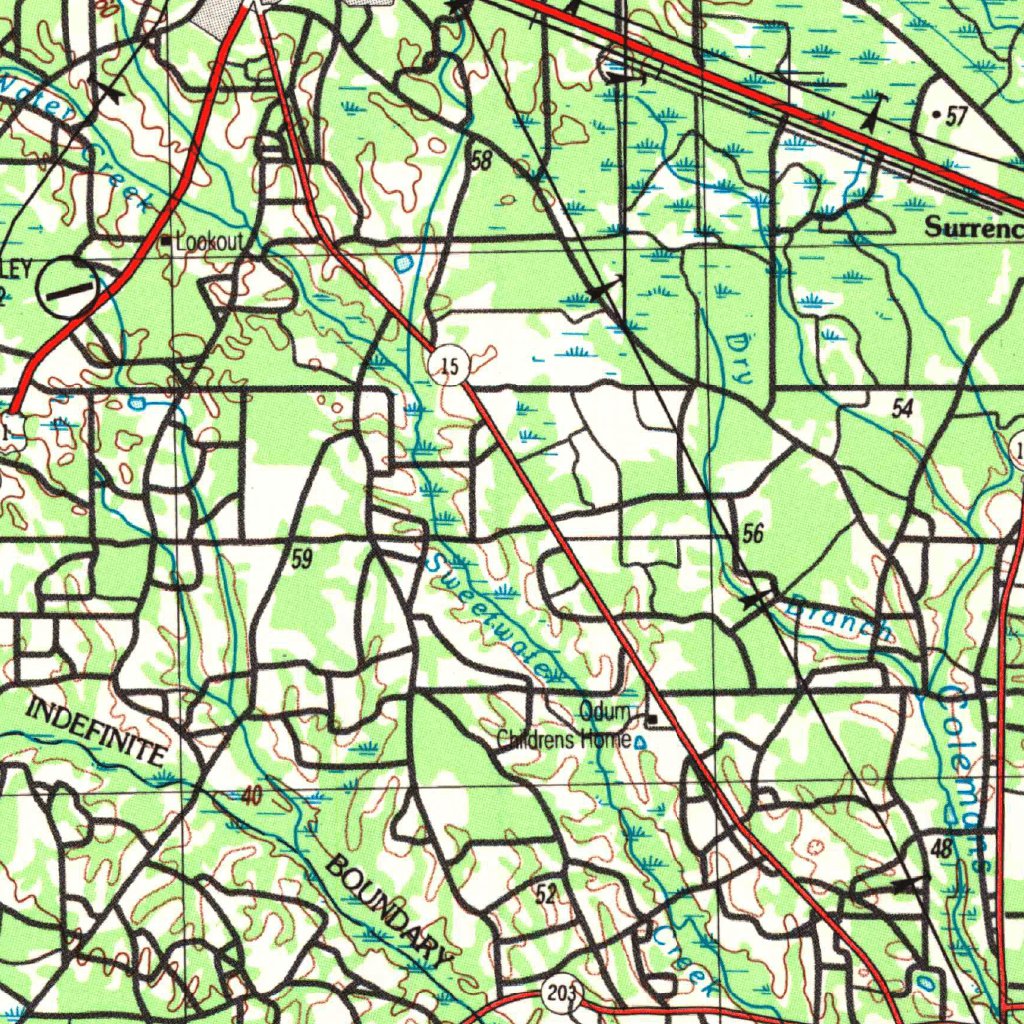 Waycross, GA (1988, 250000-Scale) Map by United States Geological ...