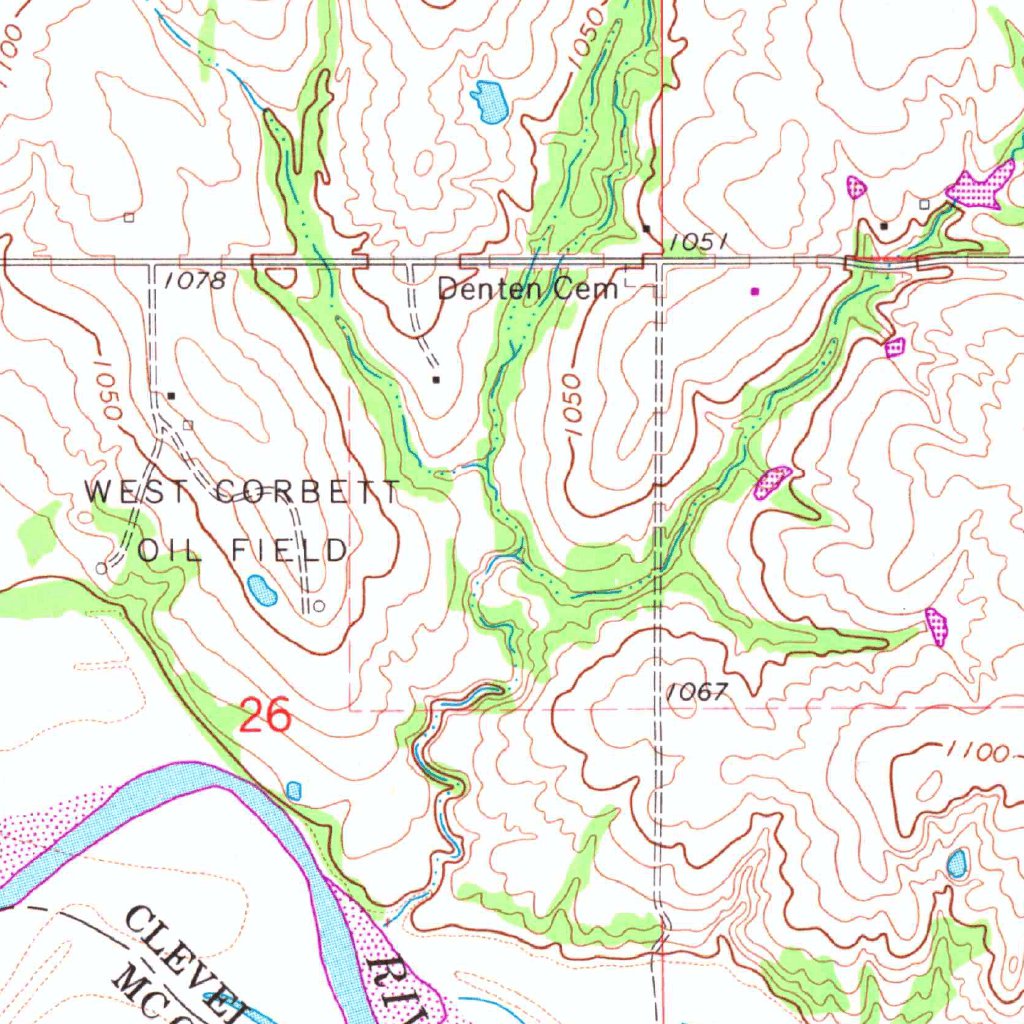 Wayne, OK (1965, 24000-Scale) Map by United States Geological Survey ...
