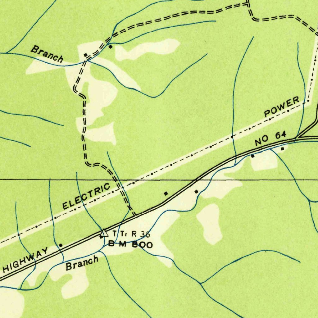 Waynesboro East, TN (1936, 24000-Scale) Map by United States Geological ...