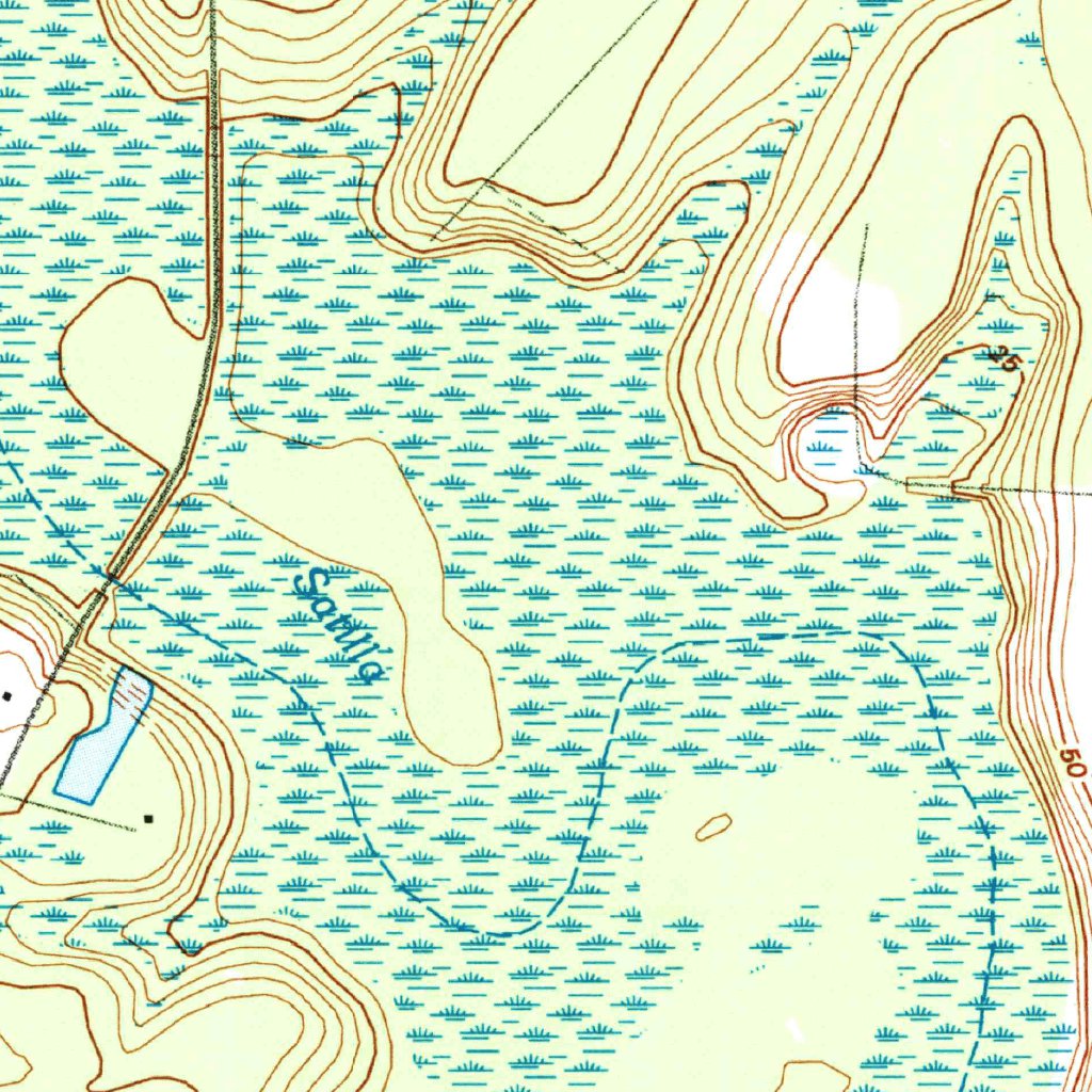 Waynesville, GA (1993, 24000-Scale) Map by United States Geological ...