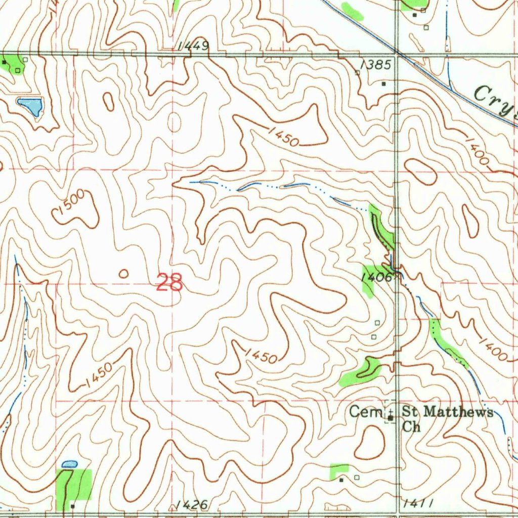 Webster, NE (1966, 24000-Scale) Map by United States Geological Survey ...