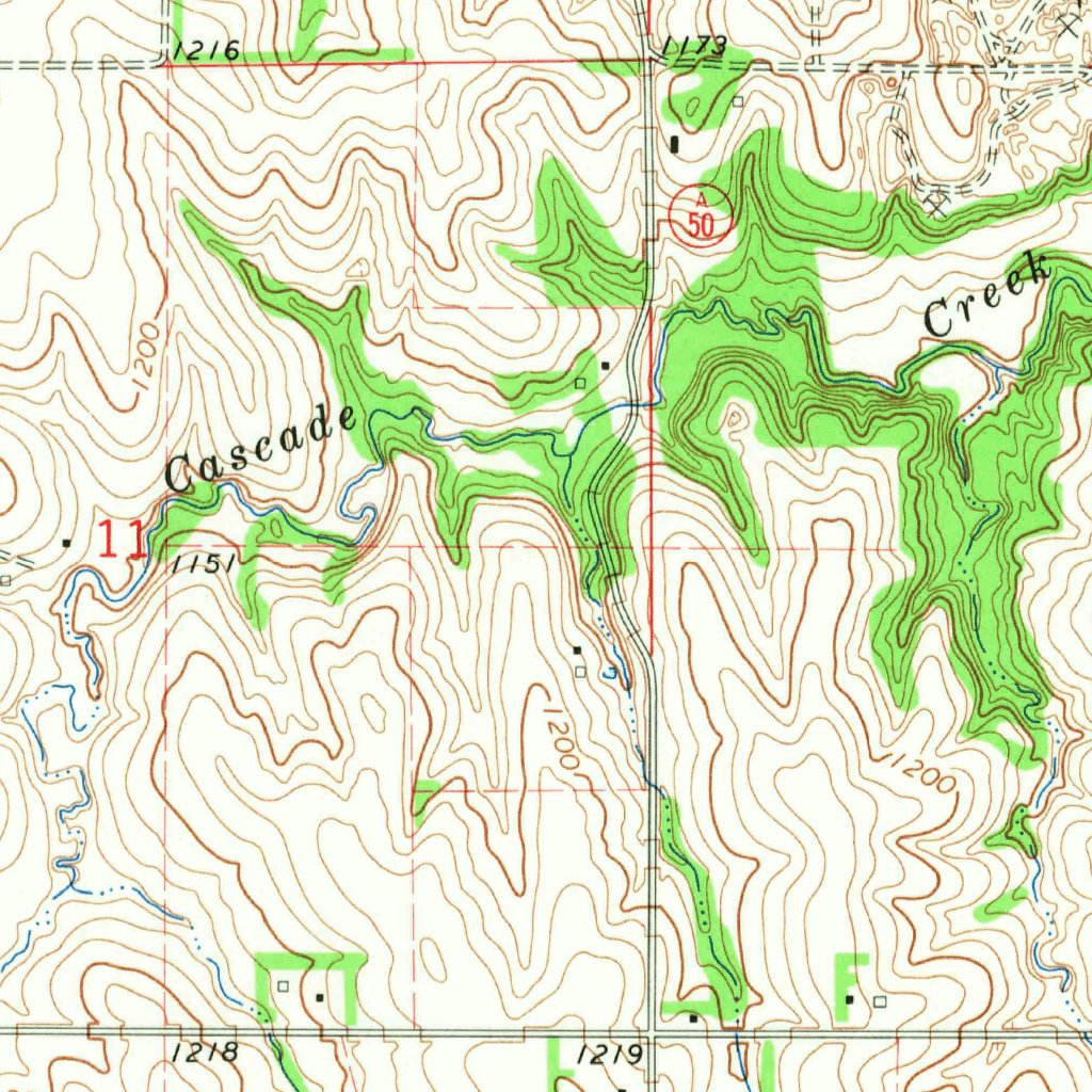 Weeping Water, NE (1966, 24000-Scale) Map by United States Geological ...