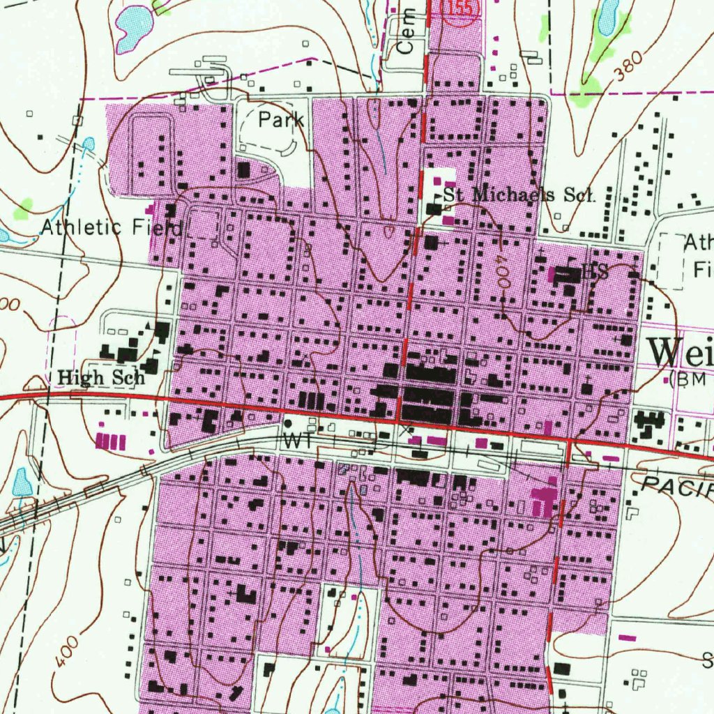 Weimar, TX (1965, 24000-Scale) Map by United States Geological Survey ...
