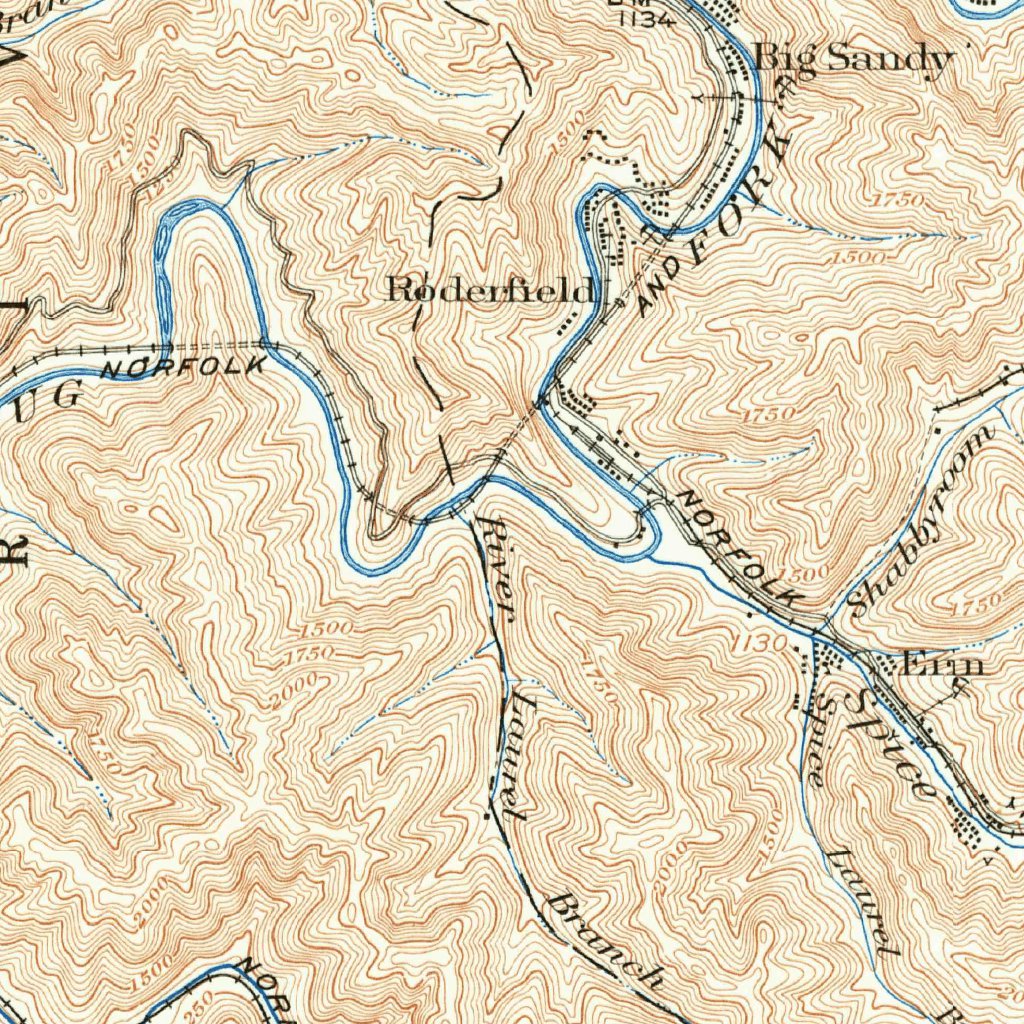 Welch, WV-VA (1924, 62500-Scale) Map by United States Geological Survey ...