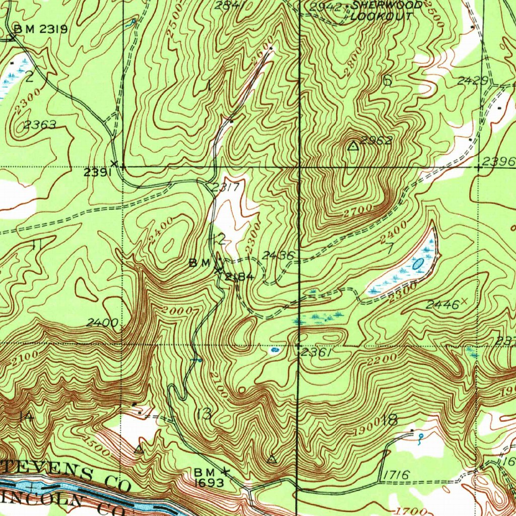 Wellpinit, WA (1953, 62500-Scale) Map by United States Geological ...