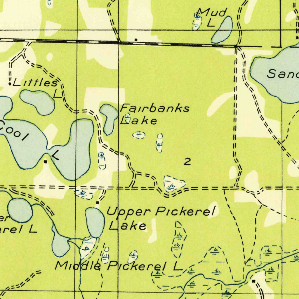 Wellston, MI (1933, 31680-Scale) Map by United States Geological Survey ...