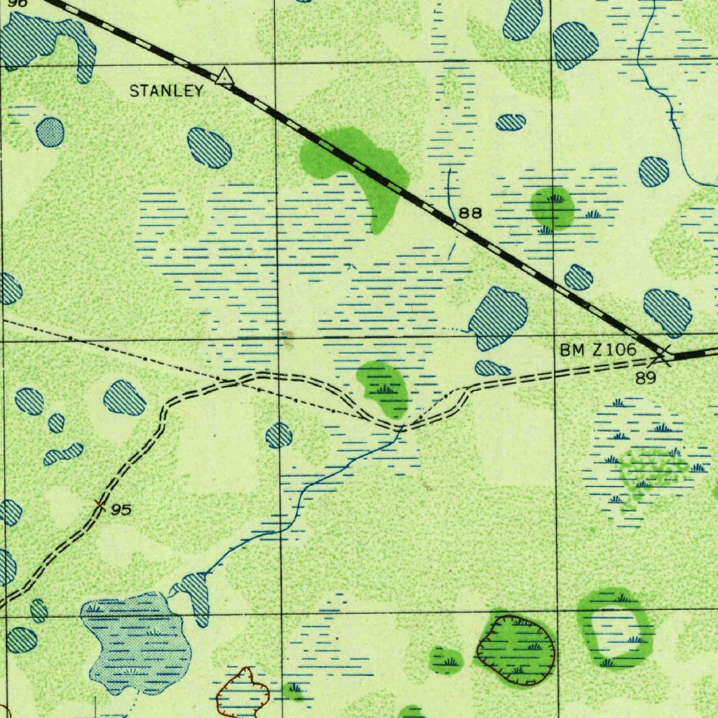 Wesley Chapel, FL (1944, 31680-Scale) Map by United States Geological ...