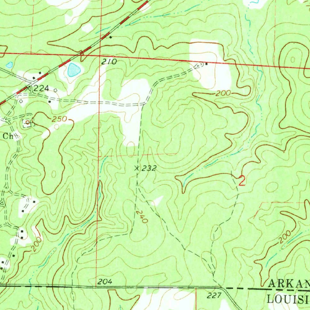 Wesson SW, AR-LA (1971, 24000-Scale) Map by United States Geological ...