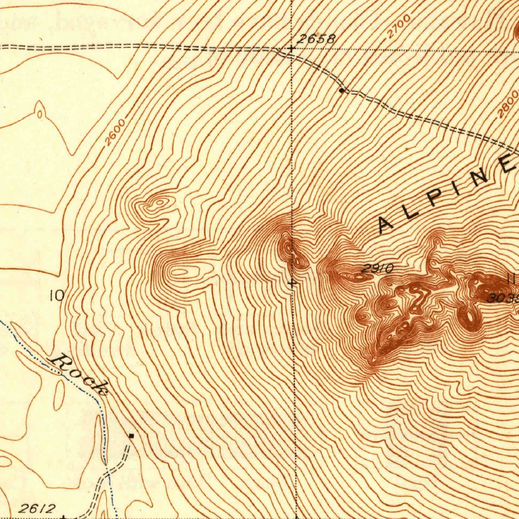 West Alpine Butte, CA (1933, 24000-Scale) Map by United States ...