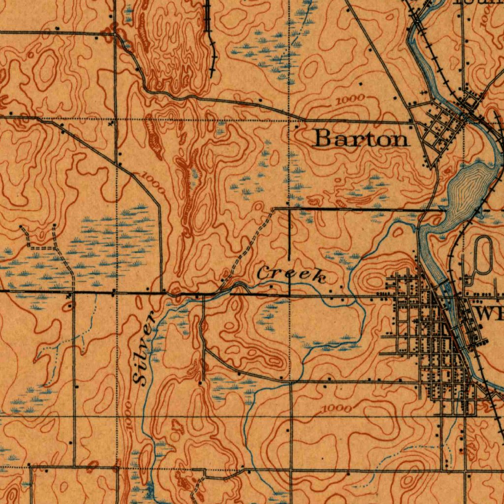 West Bend, WI (1904, 62500-Scale) Map by United States Geological ...
