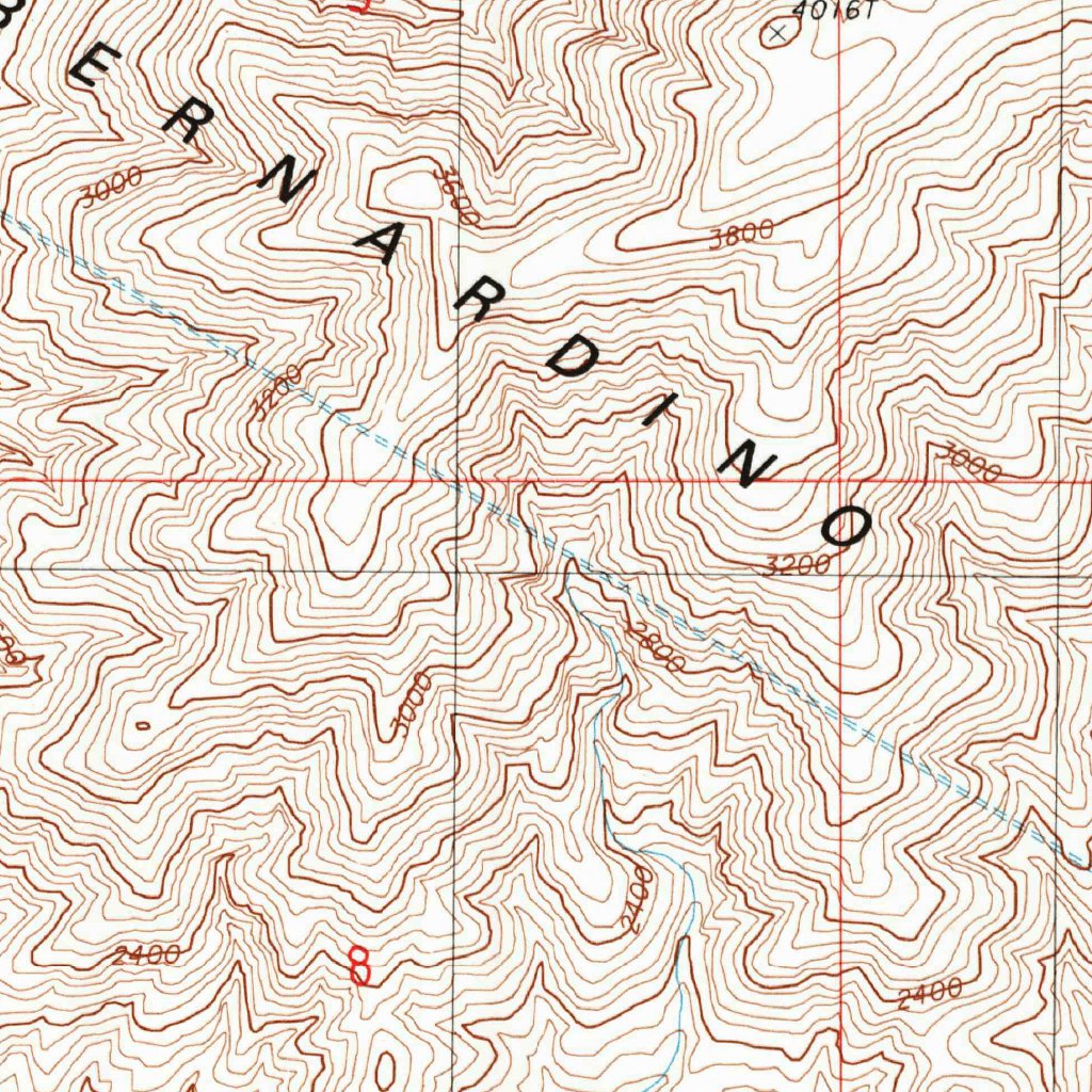 West Berdoo Canyon, CA (1988, 24000-Scale) Map by United States ...