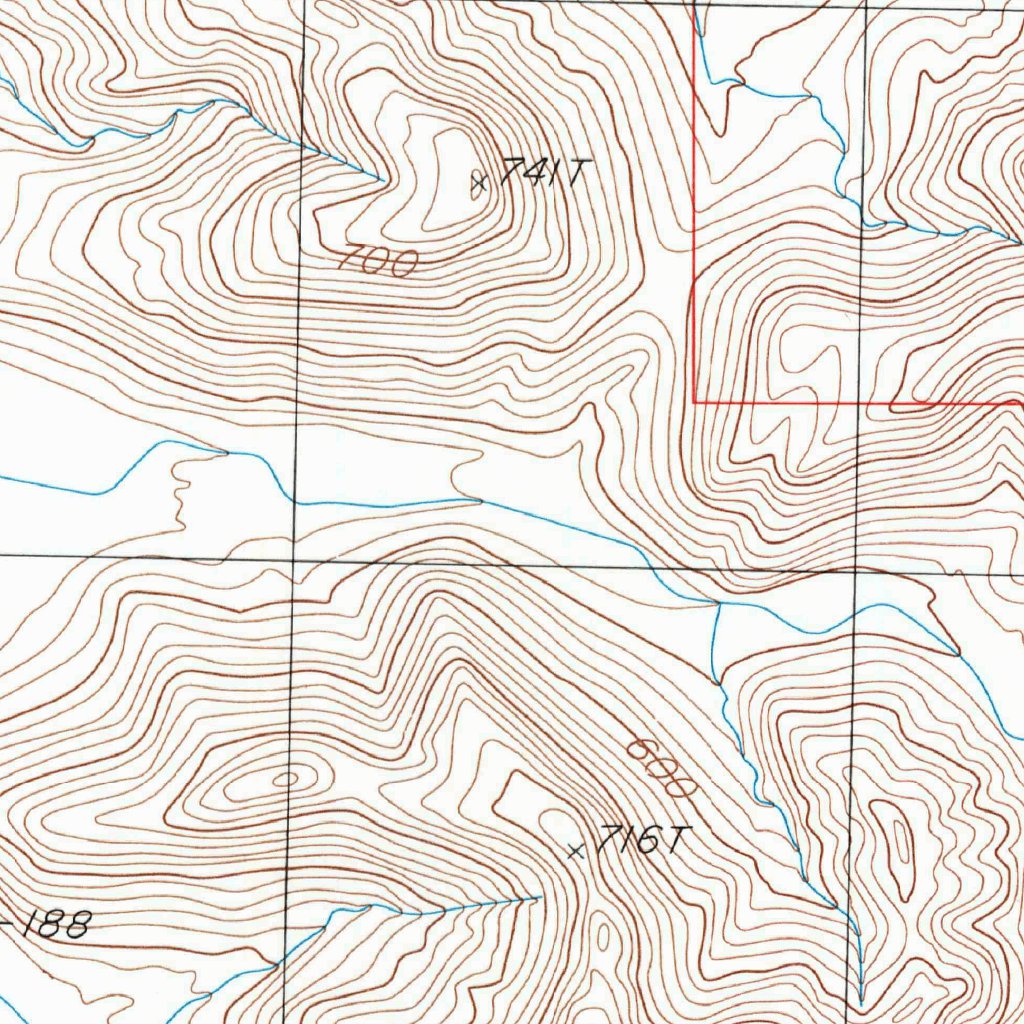 West Of Mohawk Spring, CA (1985, 24000-Scale) Map by United States ...