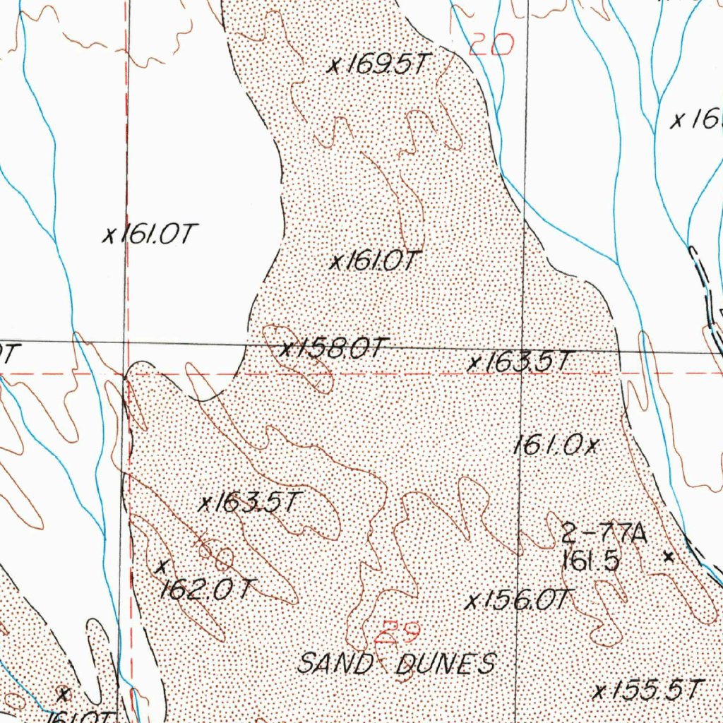 West Of Palen Pass, CA (1983, 24000-Scale) Map by United States ...