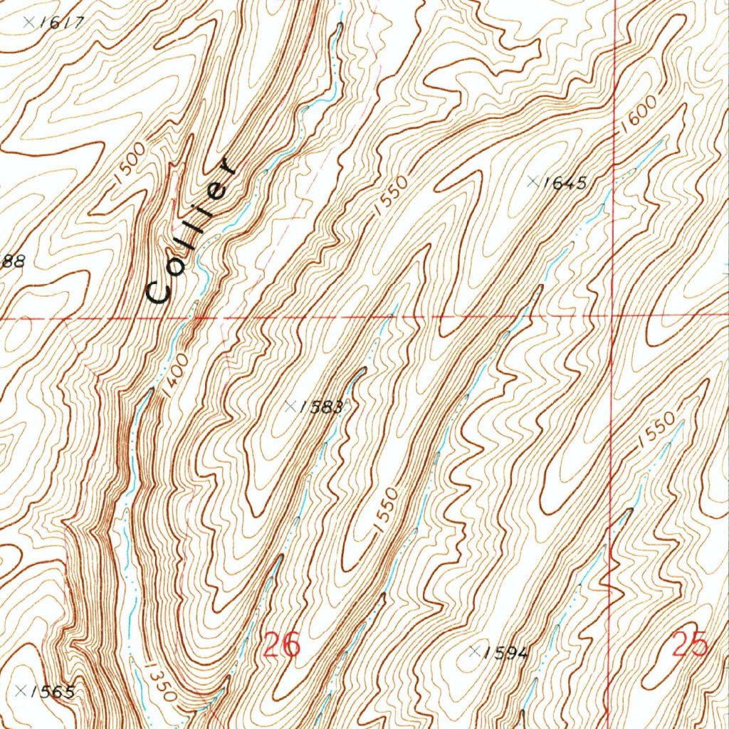 West Of Washtucna, WA (1972, 24000-Scale) Map by United States ...