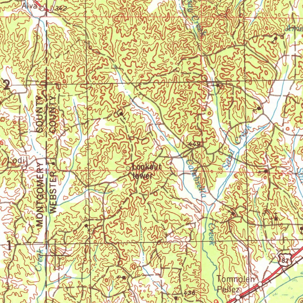 West Point, MS-AL (1953, 250000-Scale) Map by United States Geological ...