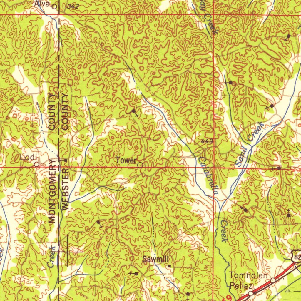 West Point, MS-AL (1958, 250000-Scale) Map by United States Geological ...