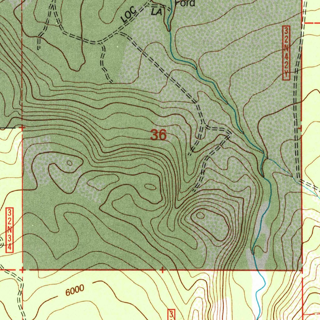 West Prospect Peak, CA (1995, 24000-Scale) Map by United States ...