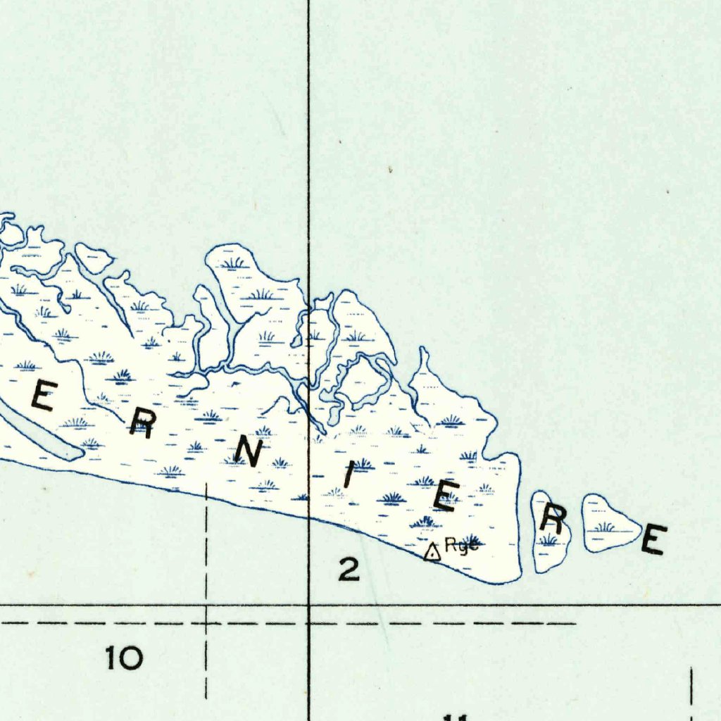 Western Isles Dernieres, LA (1947, 31680-Scale) Map by United States ...